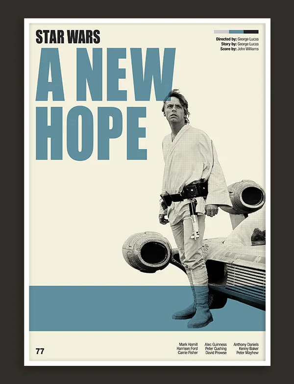 Star Wars - A New Hope | Reel Retro Prints